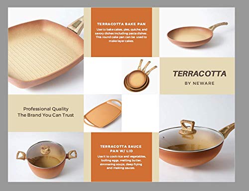 Neware TerraCotta Eco Friendly Non-Stick Sauce Pan 20cm CAZUELA caserola OLLA