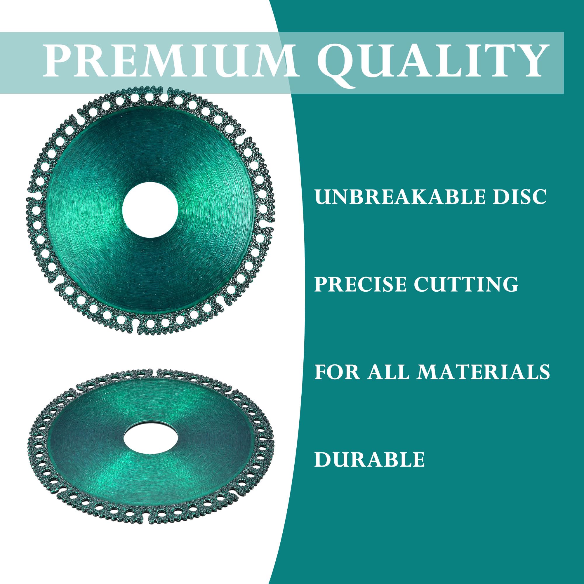 Mornajina β5 Packs 4 Inch Indestructible disc for Grinder, Indestructible Disc 2.2 for Angle Grinder 7/8" (Model 125), Cutting Discs for Smooth Cutting, Chamfering, Grinding of All Materials