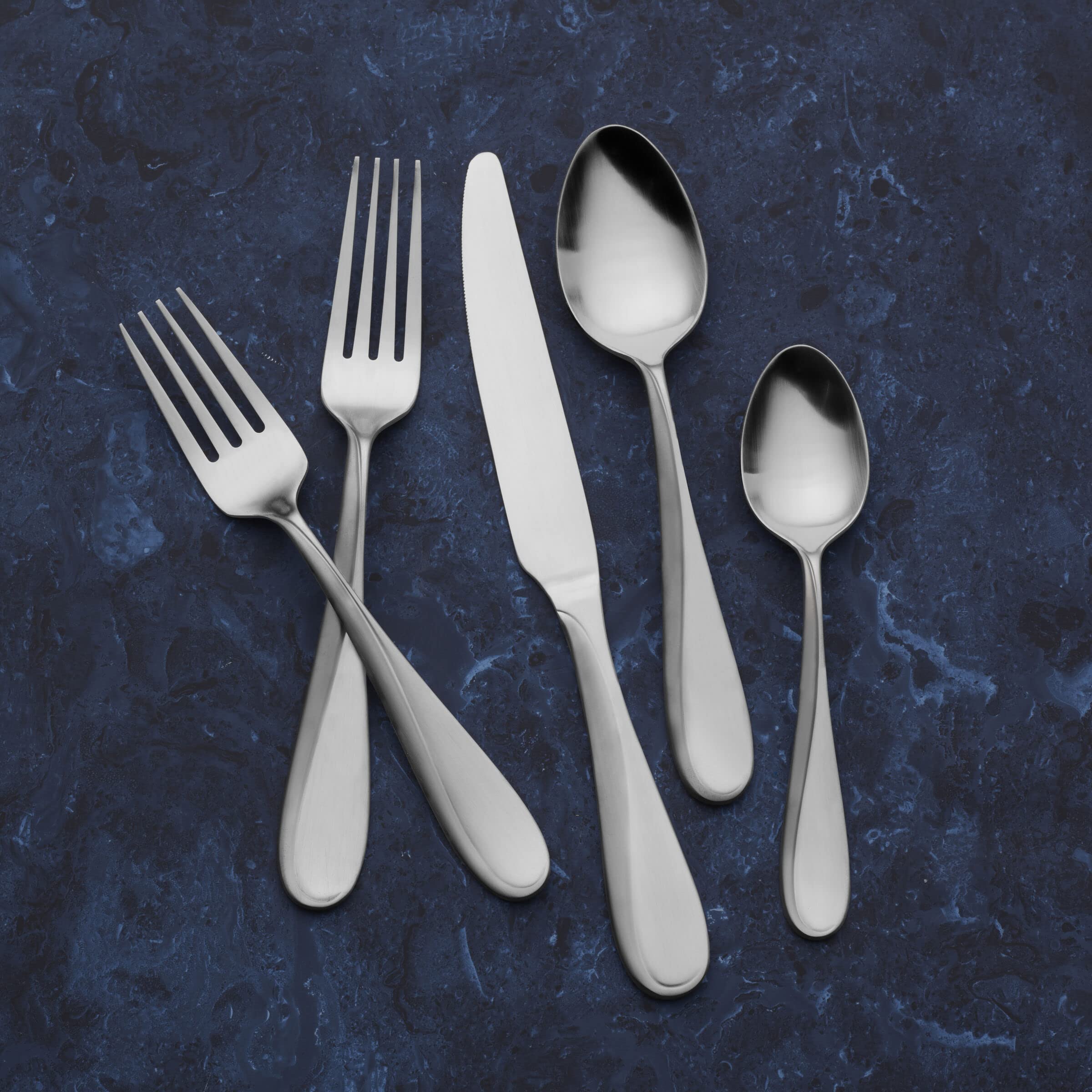 Pfaltzgraff Payton Frost 18.0 Stainless Steel 20 Piece Set, Service For 4
