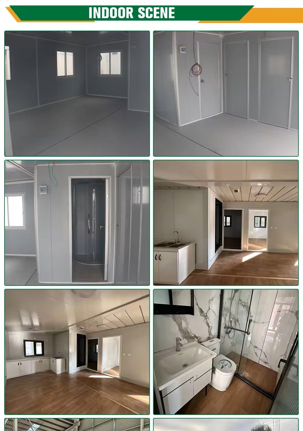 Weather Proof, Wind Resistant, Anti corrision Tiny Expandable Prefab House to Live in 1 Bathroom, 3 Bedooms & 1 Kitchen- for Small Family 20 FT 3 in 1 Tiny Backyard House
