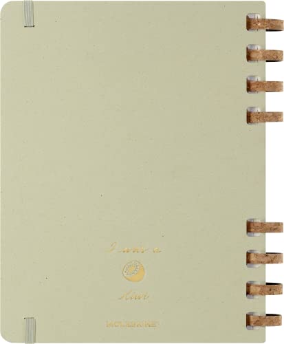 Moleskine 2024 Spiral Academic Planner, 12M, Extra Large, Crush Kiwi, Hard Cover (7.5 x 10)