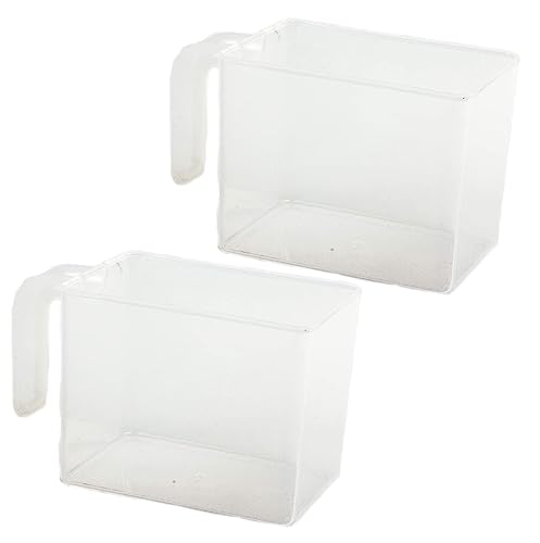 Omega 8006 Juicer Replacement Bowl Set - Pulp and Juice Collection Plastic Clear Containers Cup (2 Rectangle Bowls)