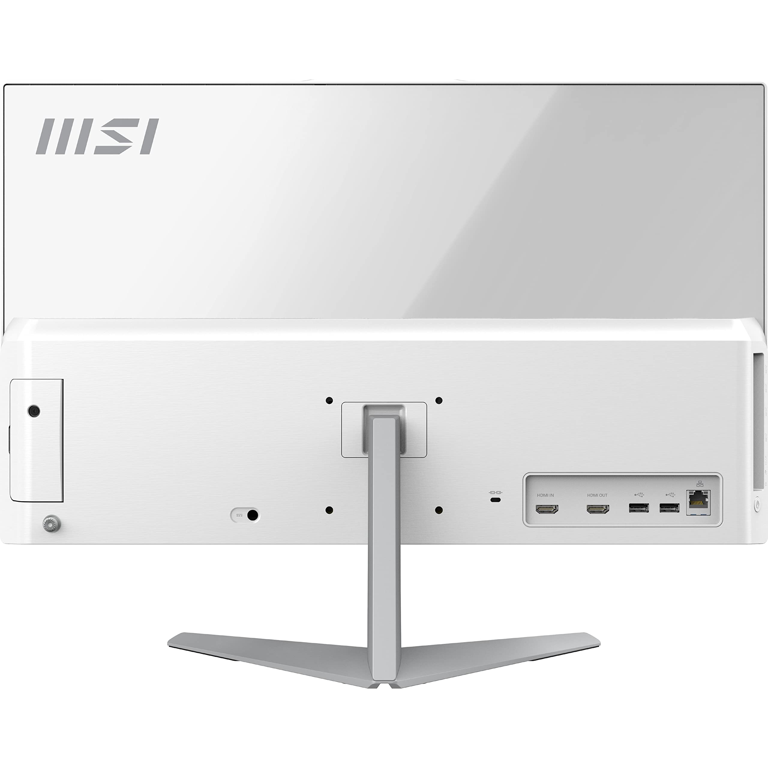 MSI Modern AM242T AIO Desktop, 23.8" FHD Touchscreen, Intel Core i3-1115G4, 8GB Memory, 256GB SSD, WiFi 6, BT 5.1, FHD Webcam, White, Windows 11 Home (11M-1432US)