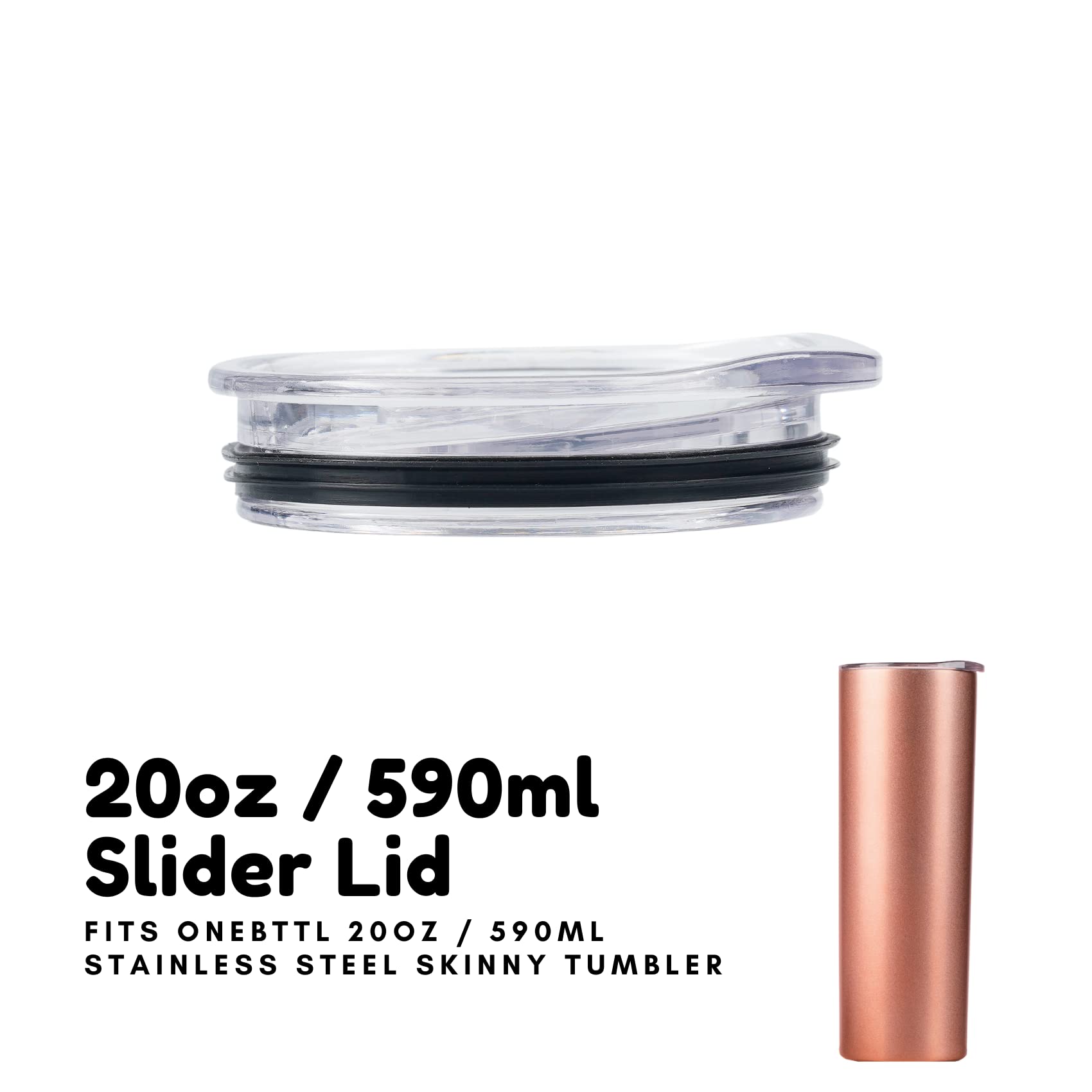 Onebttl Replacement Lid, Leak Proof Tumbler Cap, Replace Lost or Damaged Lids, BPA Free