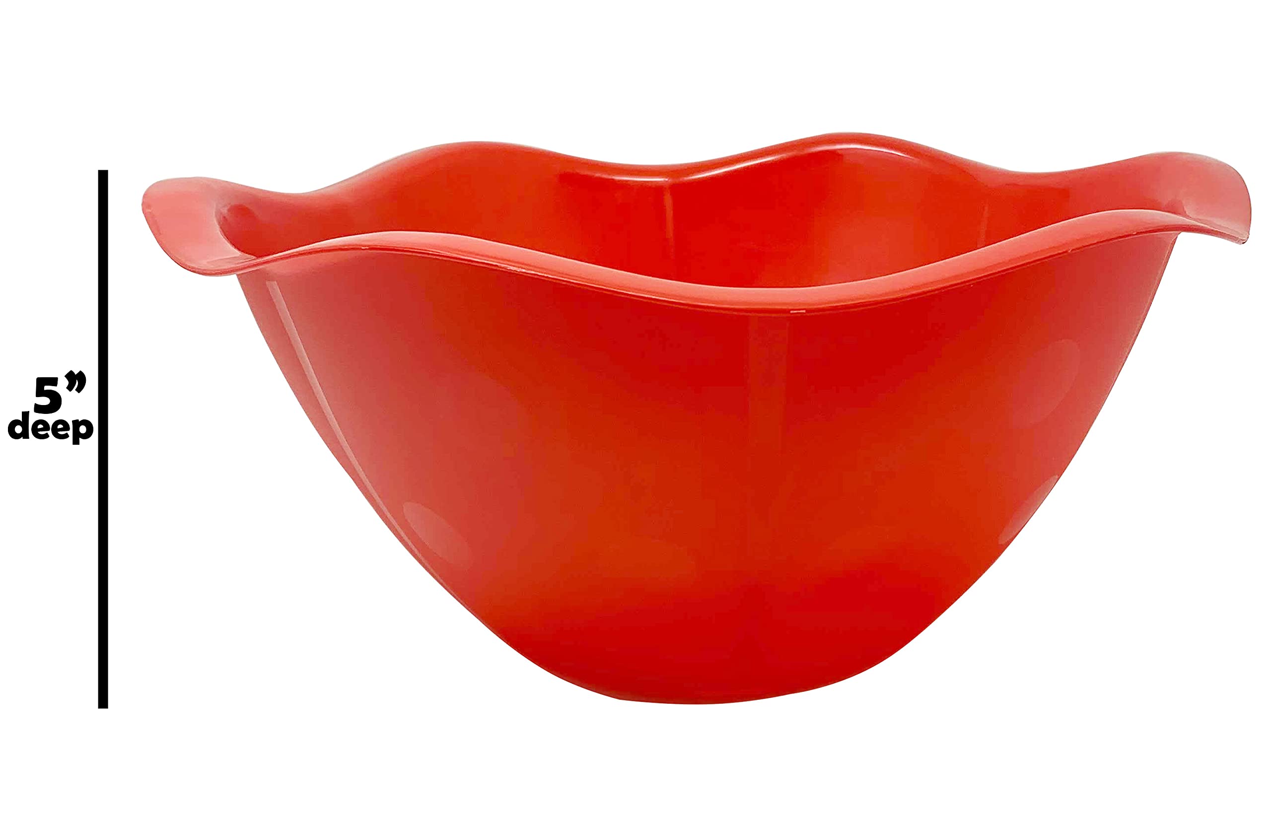 Plastic Serving Bowls for Parties (13inch Diameter - Set of 4), Chip Bowls for Parties, Popcorn Bowls, Plastic Bowls for Parties, Candy Bowls, Large Plastic Bowls