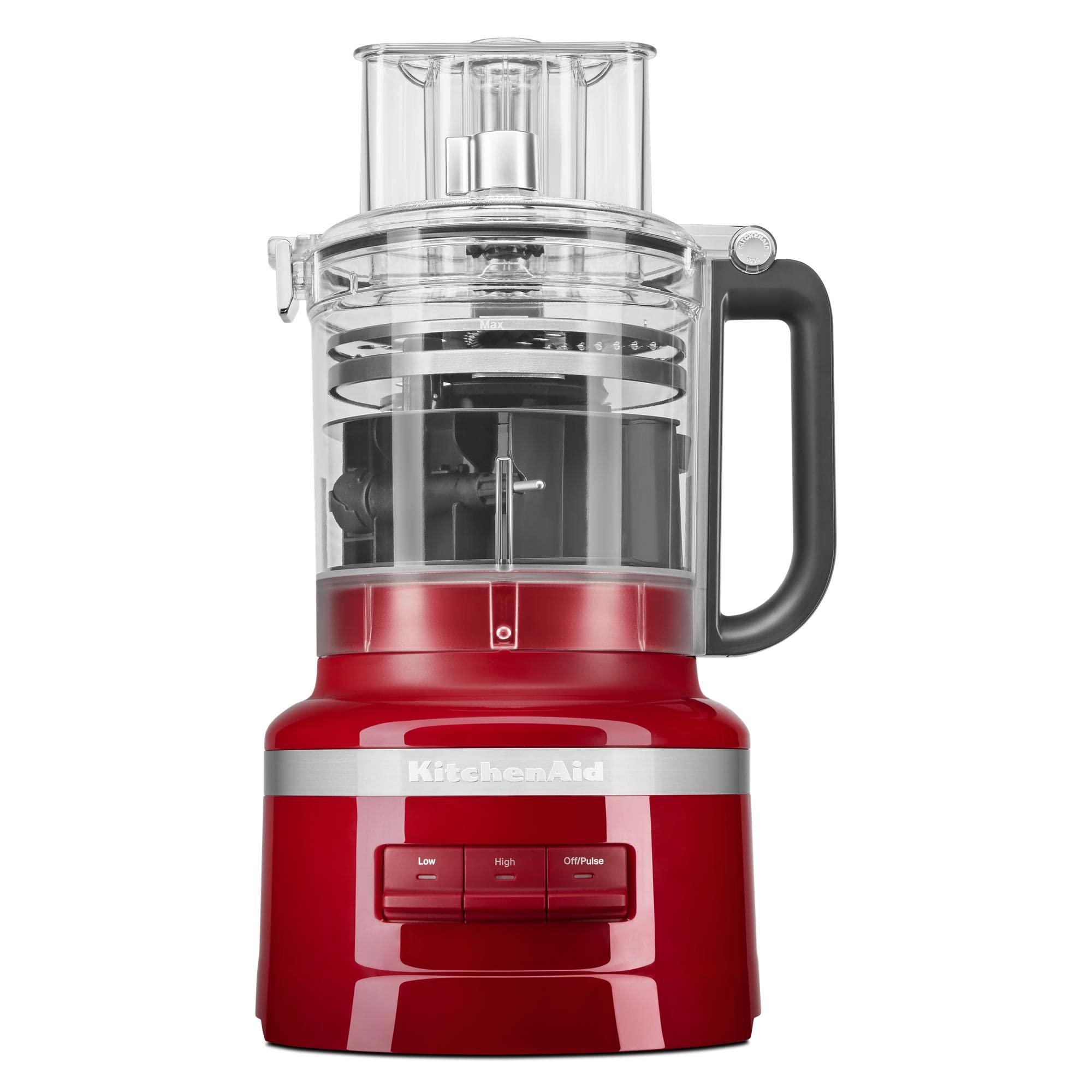 KitchenAid 13-Cup Food Processor and Cordless Variable Speed Hand Blender Bundle, Empire Red