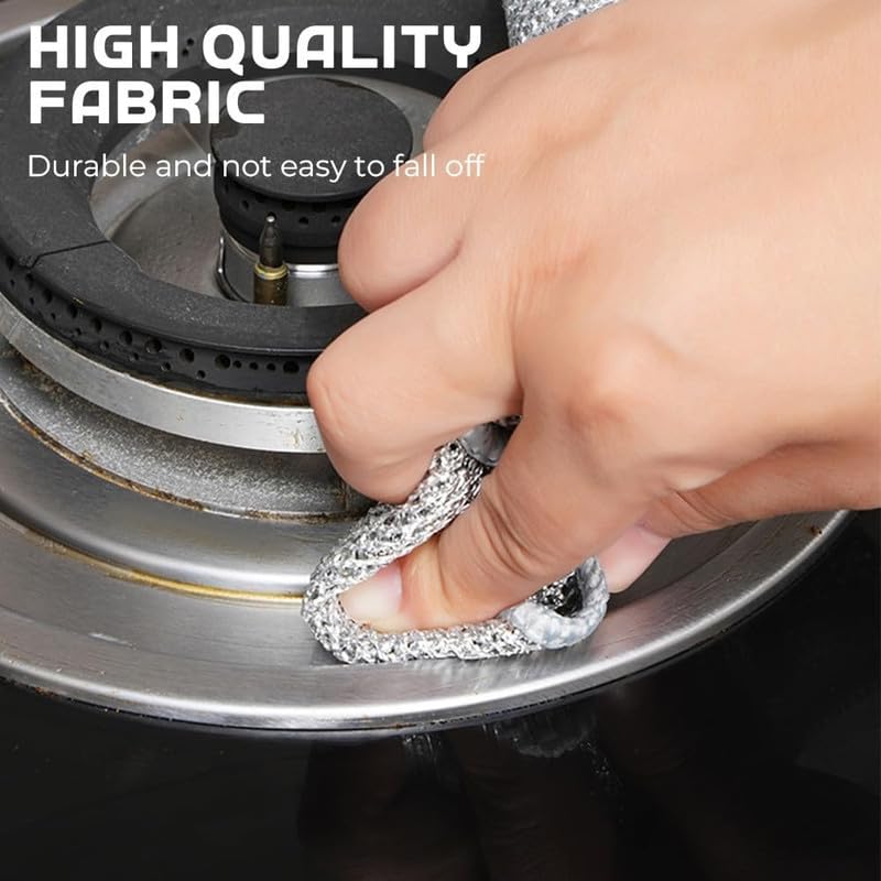 WEERSHUN Multifunctional Non-Scratch Wire Dishcloth,2025 New Steel Wire Dish Towel for Wet and Dry Wire Dishcloth for Dishes Sinks Counters Tops of Stoves(5pcs)