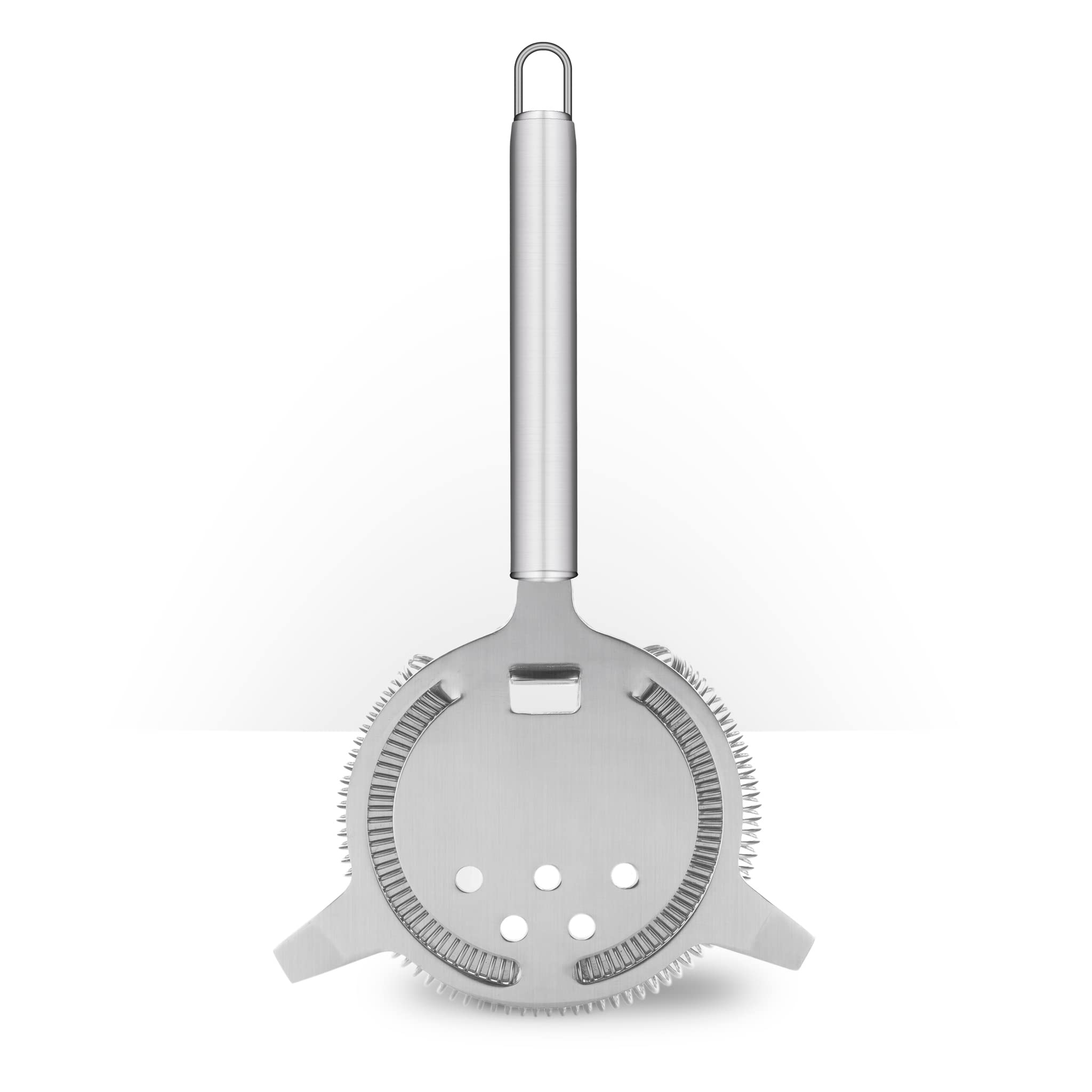 Piña Barware's The Hawthorne - Stainless Steel Commercial Hawthorne Cocktail Bar Strainer, Brushed Finish