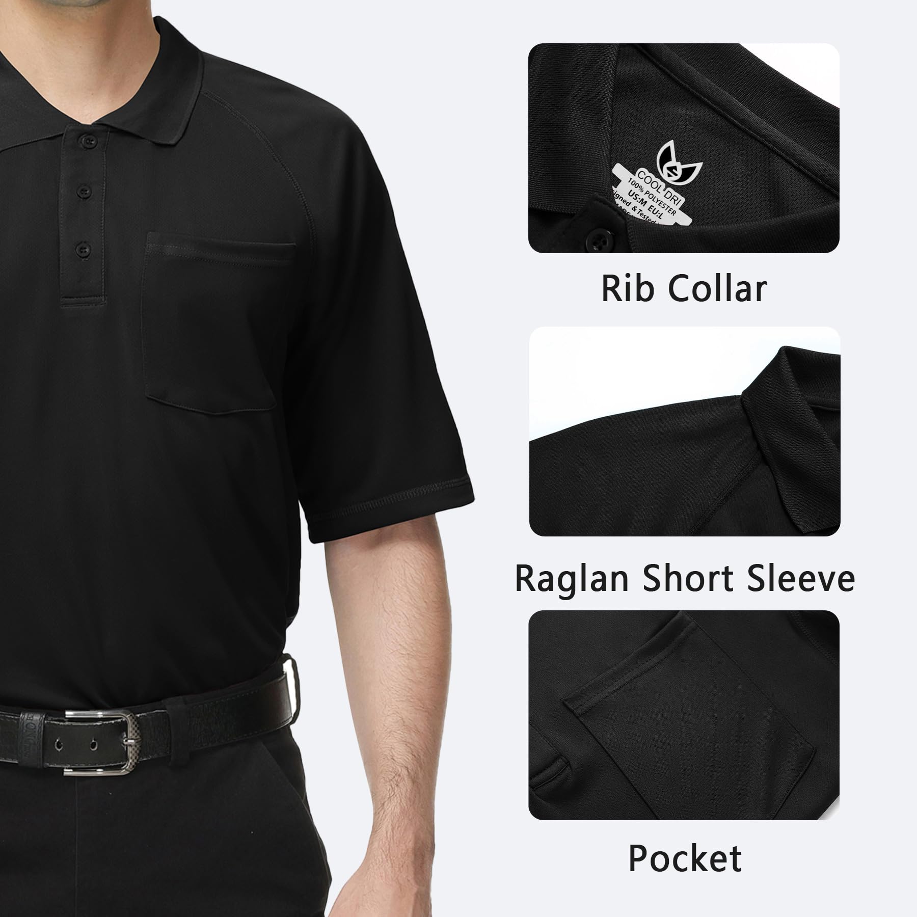 Polo Shirts for Men Big and Tall Moisture Wicking Performance Short Sleeve Shirt Classic Fit Work Casual Top Yellow 5XL