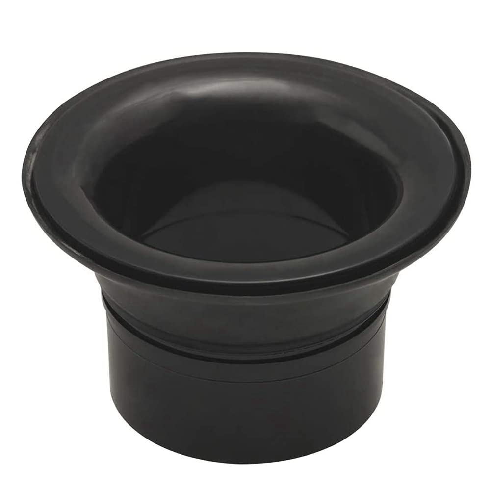 QONIA Drum Enhancer ABS Rubber Drum Enhancer with Black Port Hole Protector,Mic Hole Drum Head,White