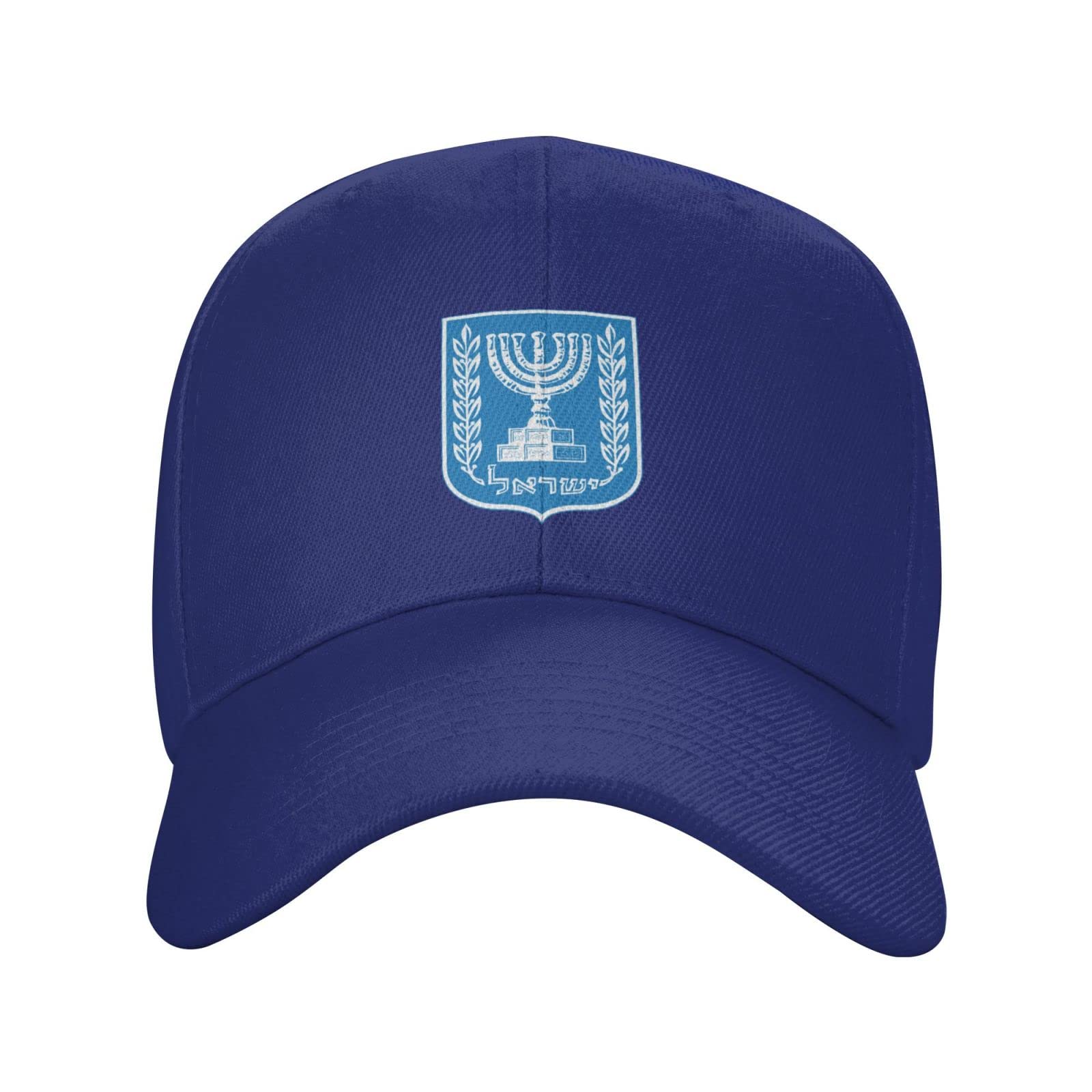 POOEDSO Emblem of Israel Baseball Cap Men and Women Fashion Solid Color Duck Tongue Hat Adjustable Casquette