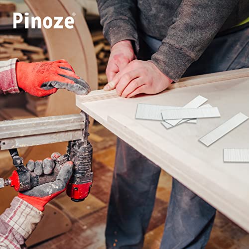 PINOZE 18 Gauge Brad Nails Galvanized, 5000-Count (2β, 1-1/4β, 1β, 3/4β, 5/8 Inch) 18GA Nail Gun Nails Assorted and Small Finishing Nails Assortment for Pneumatic, Electric Brad Nailer Gun