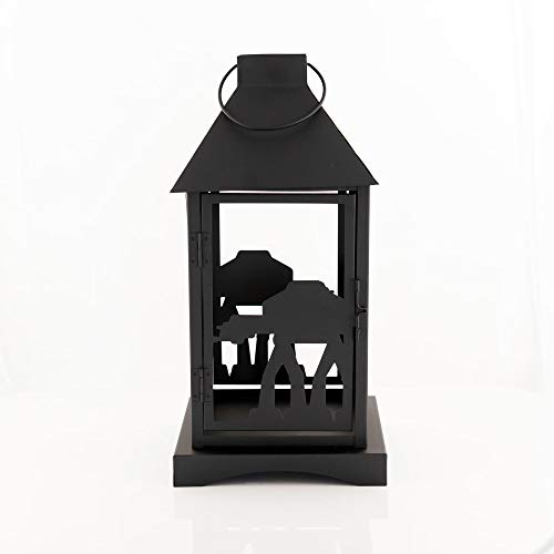 Star Wars Black Stamped Lantern | Imperial at-at Walker | 14 Inches Tall