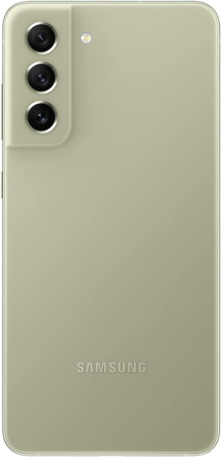 SAMSUNG Galaxy S21 FE G9900 5G 256GB 8GB RAM Factory Unlocked (GSM Only | No CDMA - not Compatible with Verizon/Sprint) International Version | Bundle w/Wireless Charger – Olive