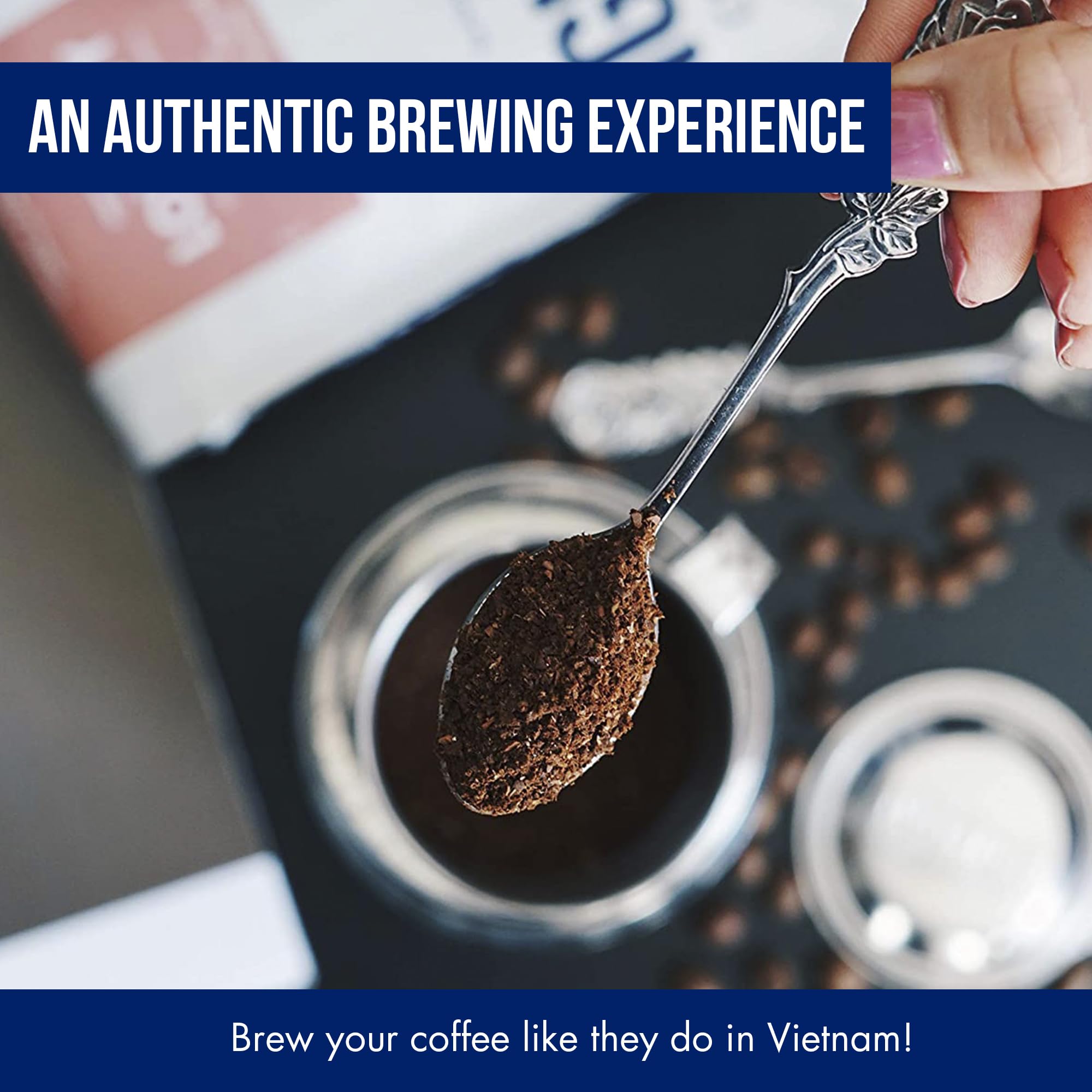 Nguyen Coffee Supply - Original Phin Filter: Stainless Steel 12oz Chamber 4.375 inch plate Diameter, Perfect Cup of Phin Drip Coffee in 7 minutes [12 oz]