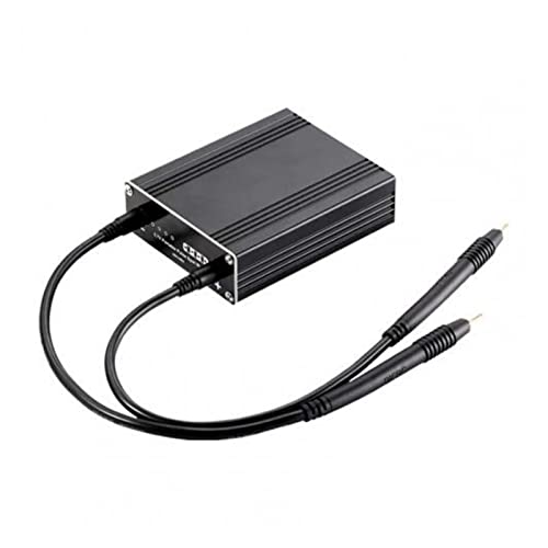 Plastic welder Handheld Spot Welder Portable Mini Spot Welder Aluminum Alloy Shell Portable Precision Spot Welder Universal 18650 Battery CNC machine (Color : Black)