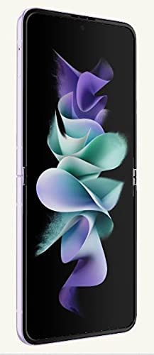 Samsung Galaxy Z Flip 3 F7110 5G Single SIM 128GB 8GB RAM Factory Unlocked (GSM Only, No CDMA - not Compatible with Verizon/Sprint) International Version โ Purple (Renewed)