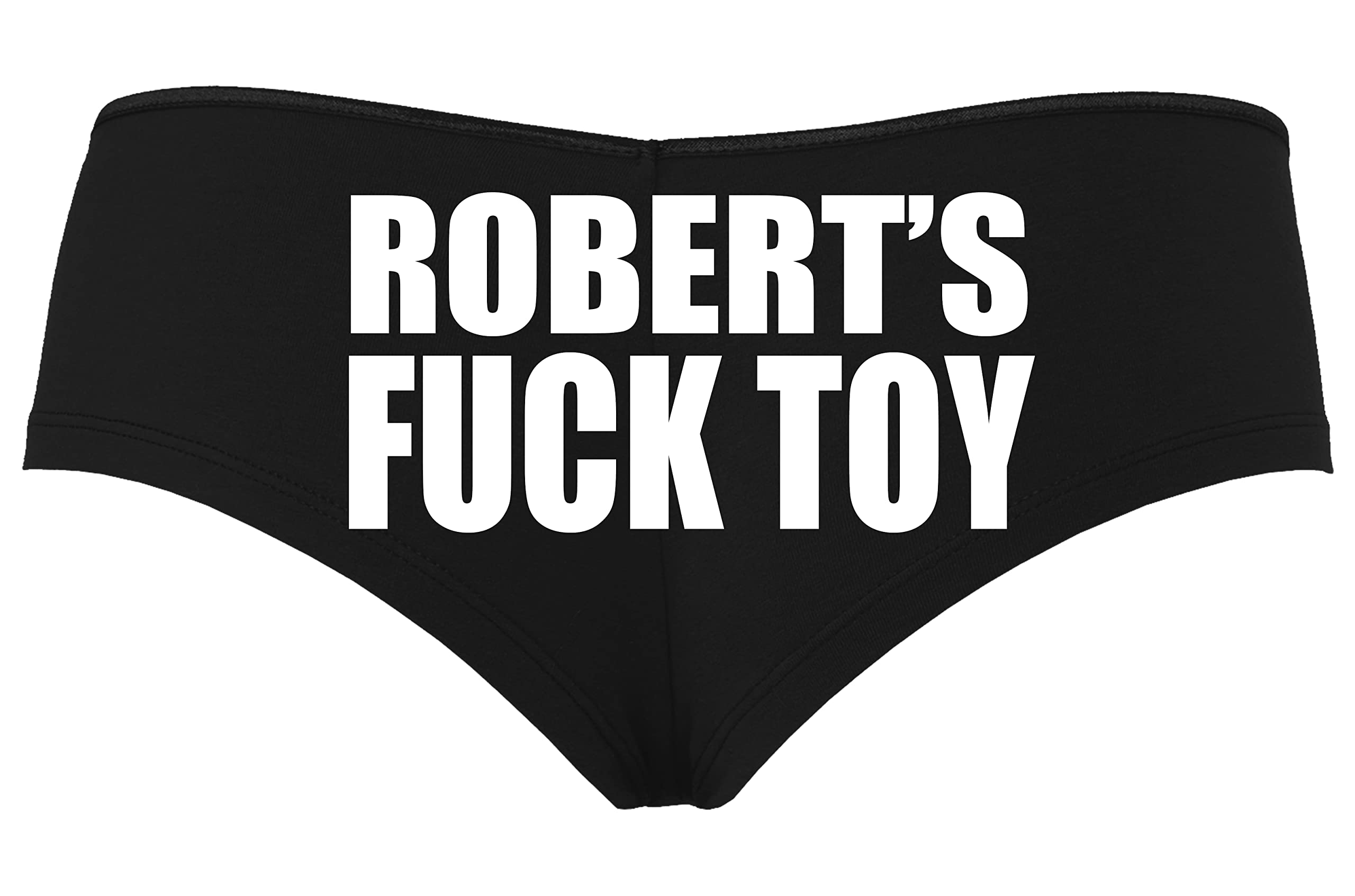 Knaughty Knickers Personalized Fuck Toy Cheeky Panties - Owned Submissive Slave Sexy Boyshort bdsm ddlg cgl (as1, alpha, l, regular, regular) Black