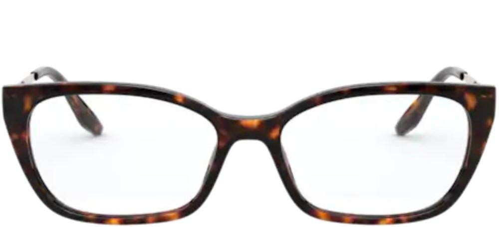 Prada Sunglasses Tortoise Frame, Transparent Lenses, 54MM