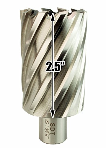 Steel Dragon Tools 1-5/8" x 2" High Speed Steel Annular Cutter with 3/4" Weldon Shank