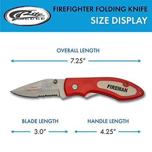 SZCO Supplies Firefighter Folding Knife, 7.25