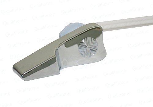 Universal Plastic Toilet Tank Flush Lever, Chrome Finish Handle, Fits Most Toilets