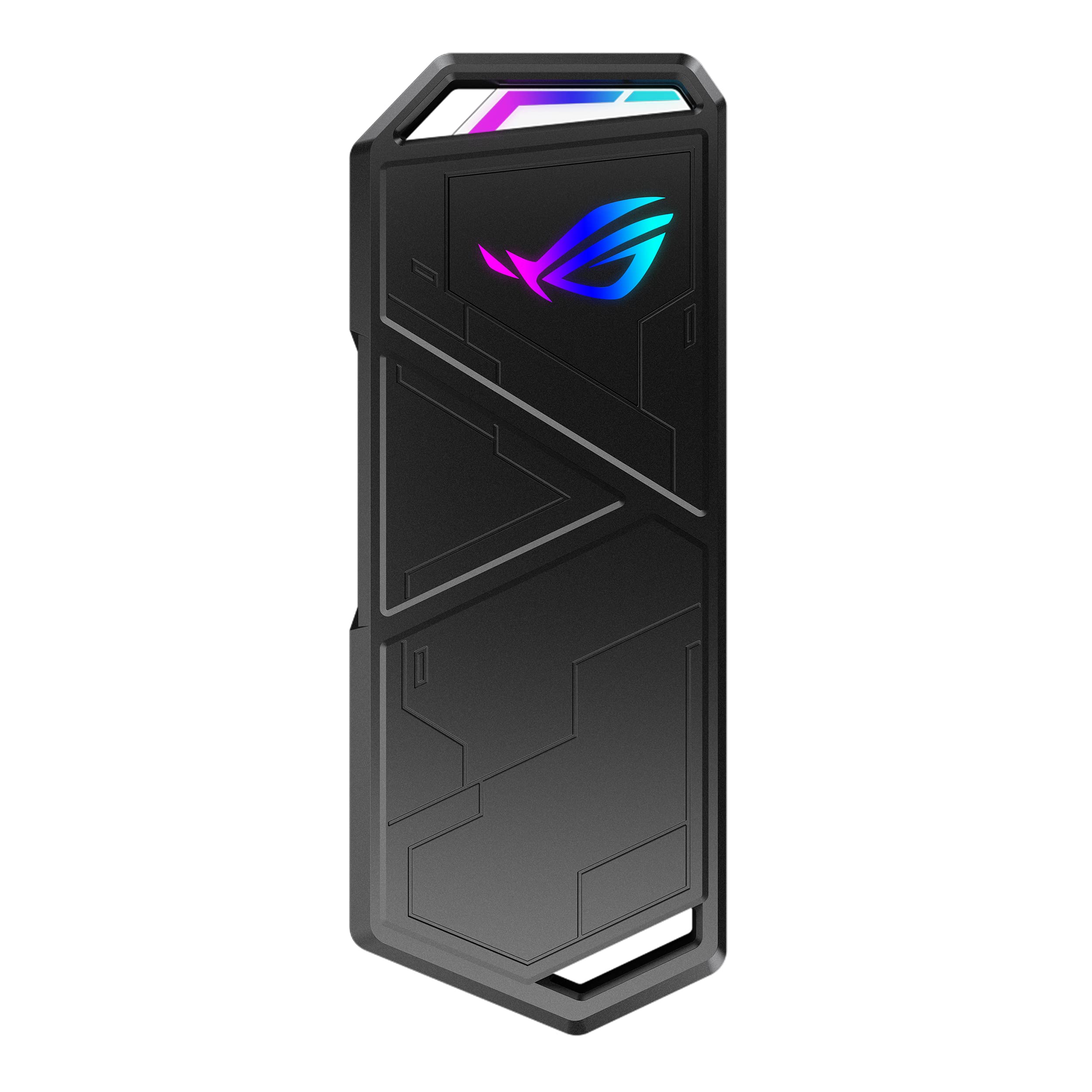 ROG Strix Arion S500 Portable SSD - USB-C 3.2 Gen 2, NVMe SSD with DRAM, up to 1050 MB/s transfers, 256-bit AES Disk, 500 GB Capacity, NTI Backup Now EZ Software, Aura Sync