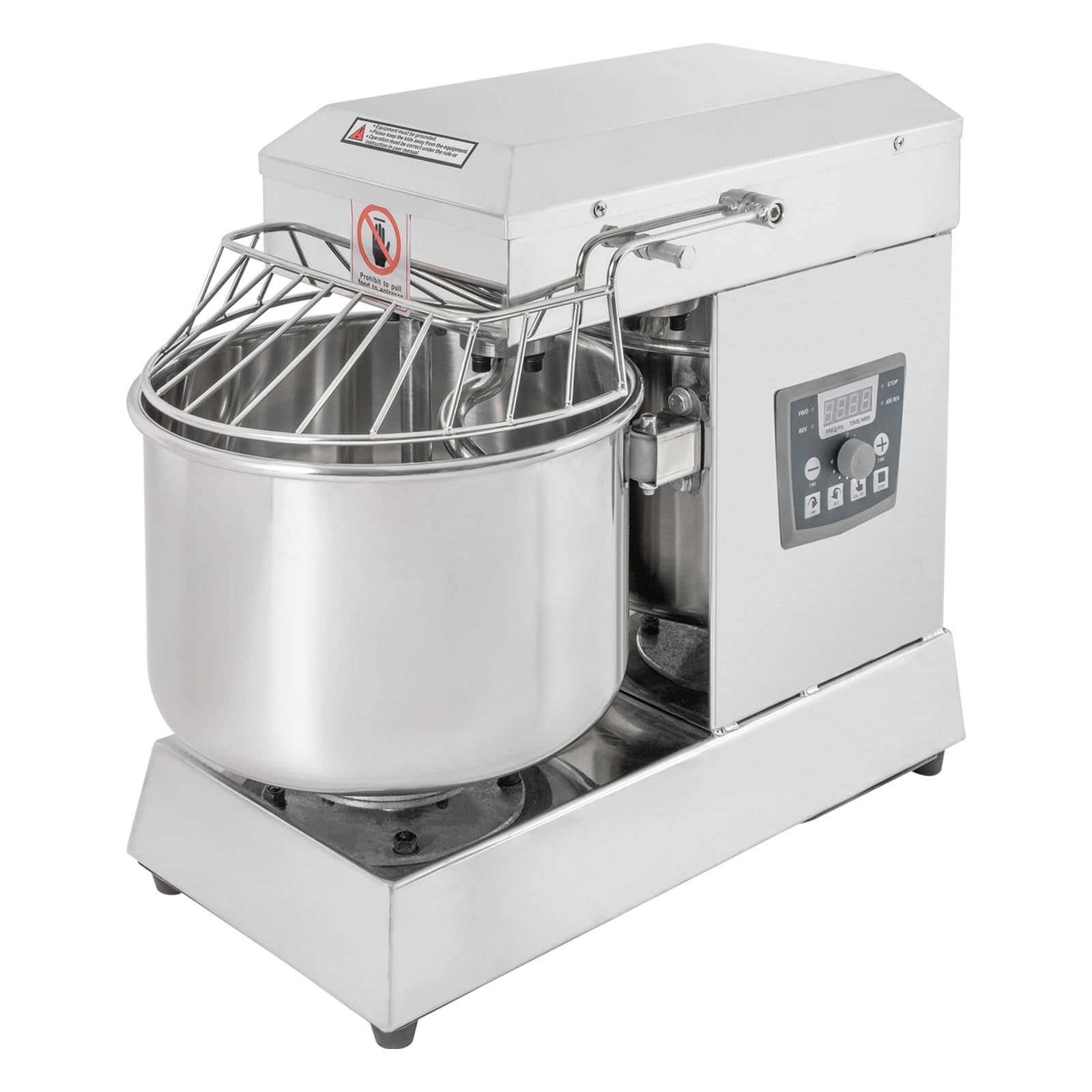 Surneis Commercial Stand Mixer Home Blender Spiral Stirring Bar Food Mixer 12QT 750W Stainless Steel Dual Rotating Dough Kneading Machine 2.6 Gallon Mixing Bucket for Bakery, Restaurant