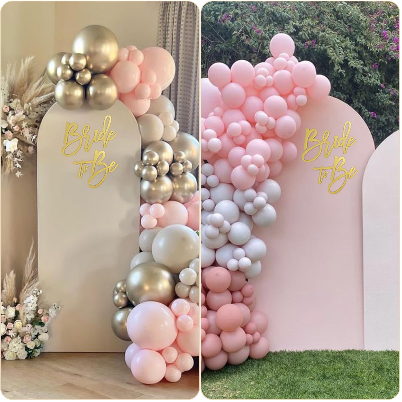 Wooden Bride To Be Sign with Gold Painted for Bachelorette Bridal Party Banner Bridal Shower Bride To Be Decorations(Gold)
