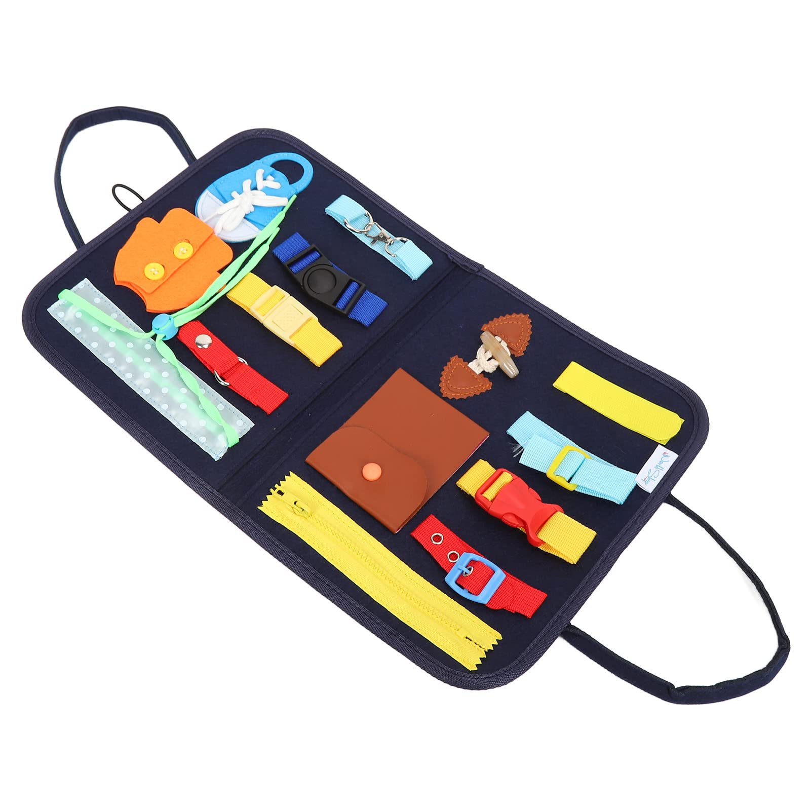Sensory Activity Blanket, Portable Intelligence Development with Alphabet Sticker Dementia Fidget Toys for Elderly People