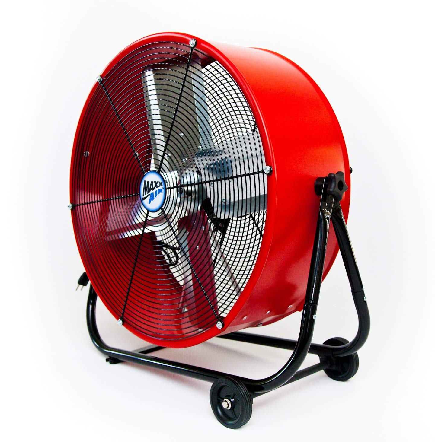 Maxx Air | Industrial Grade Air Circulator for Garage, Shop, Patio, Barn Use | 24-Inch High Velocity Drum Fan, Two-Speed