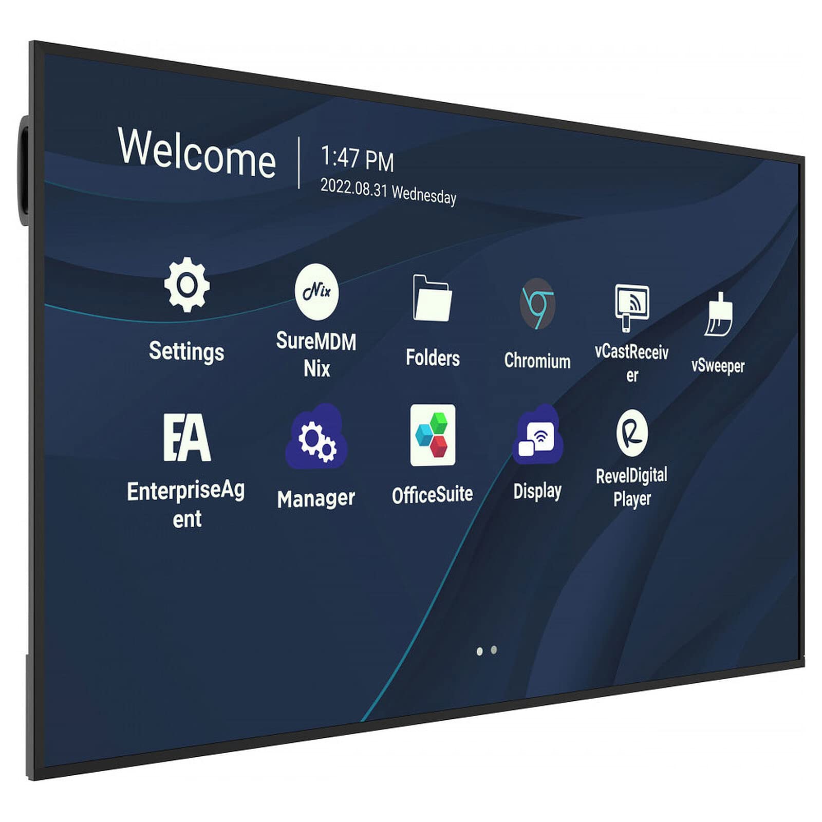 ViewSonic CDE6530 65" 4K UHD Wireless Presentation Display 24/7 Commercial Display with Portrait Landscape, HDMI, USB, USB C, WiFi/BT Slot, RJ45 and RS232