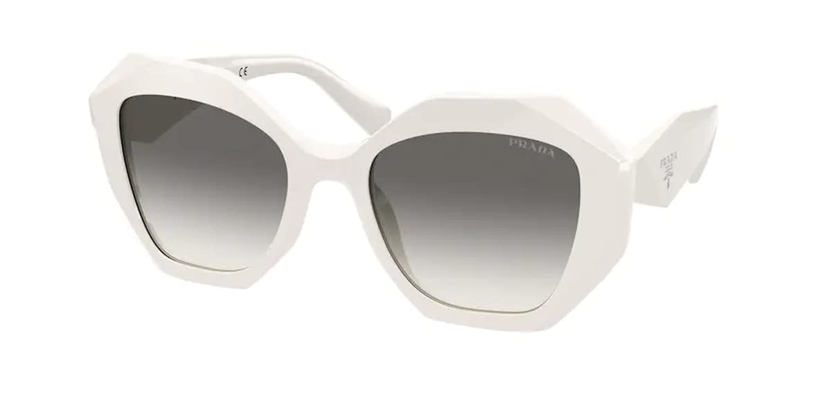 Prada PR16WS 142130 53MM Talc/Grey Gradient Irregular Sunglasses for Women + BUNDLE with Designer iWear Eyewear Kit