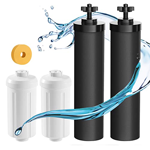 Replacement for Berkey Water Filter System, Water Filter Replacement Parts for Black Water Filters & PF-2 Fluoride Filters