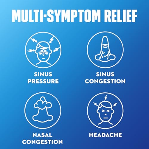 Mucinex Sinus Max Severe Congestion & Pain Relief, Maximum Strength Nasal & Sinus Relief, Decongestant for Adults, Acetaminophen Pain Reliever, Guaifenesin Expectorant and Mucus Removal, 20 Caplets