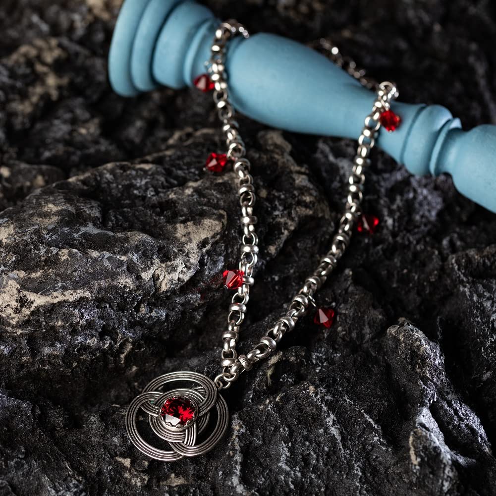Princess Rhaenyra Targaryen Ruby Necklace House Dragon Replica Pendant Necklace Cosplay Jewelry…