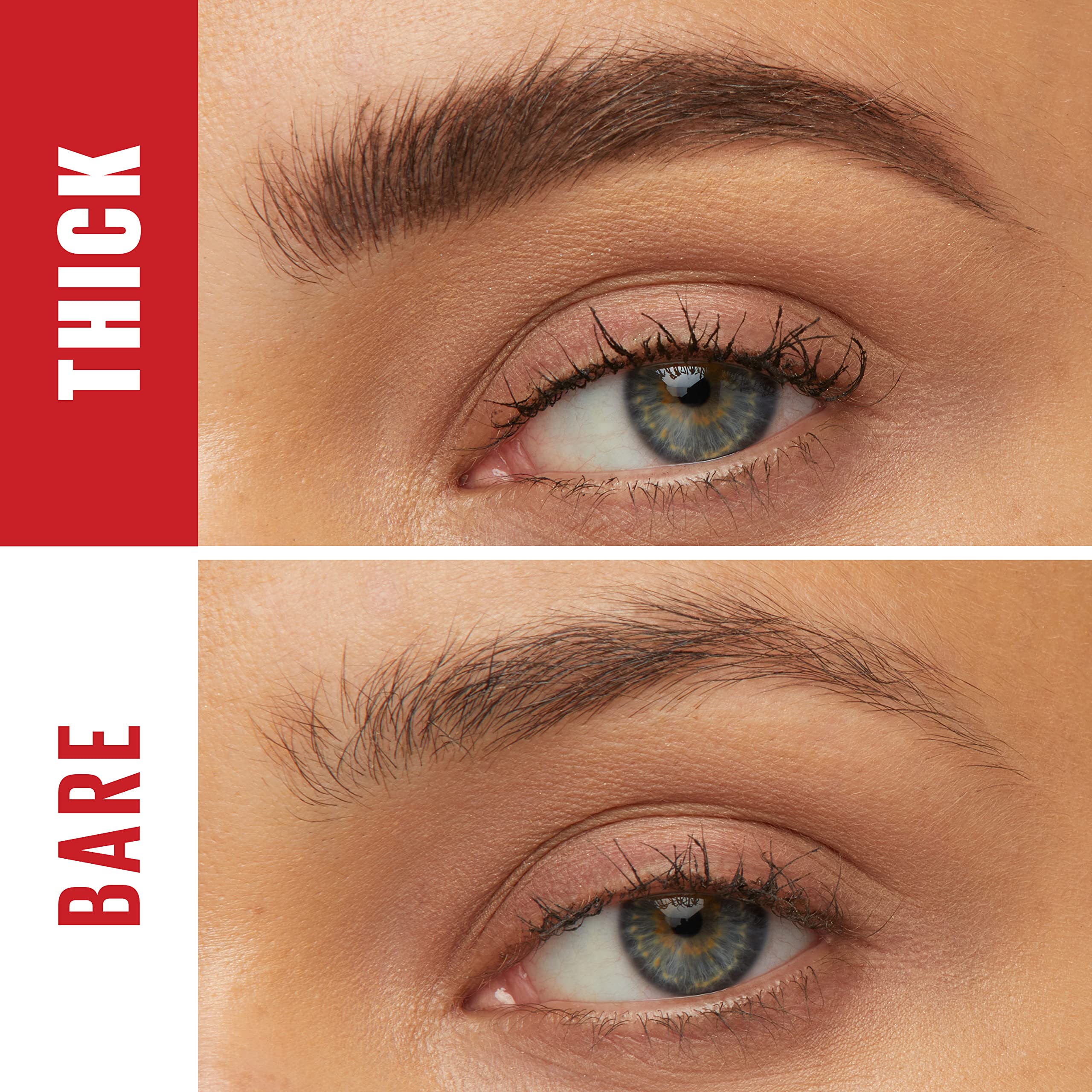 Maybelline Tattoo Studio Brow Styling Gel, Waterproof Eyebrow Make Up, Brow Tint for Up to 36HR Wear, Soft Brown, 1 Count