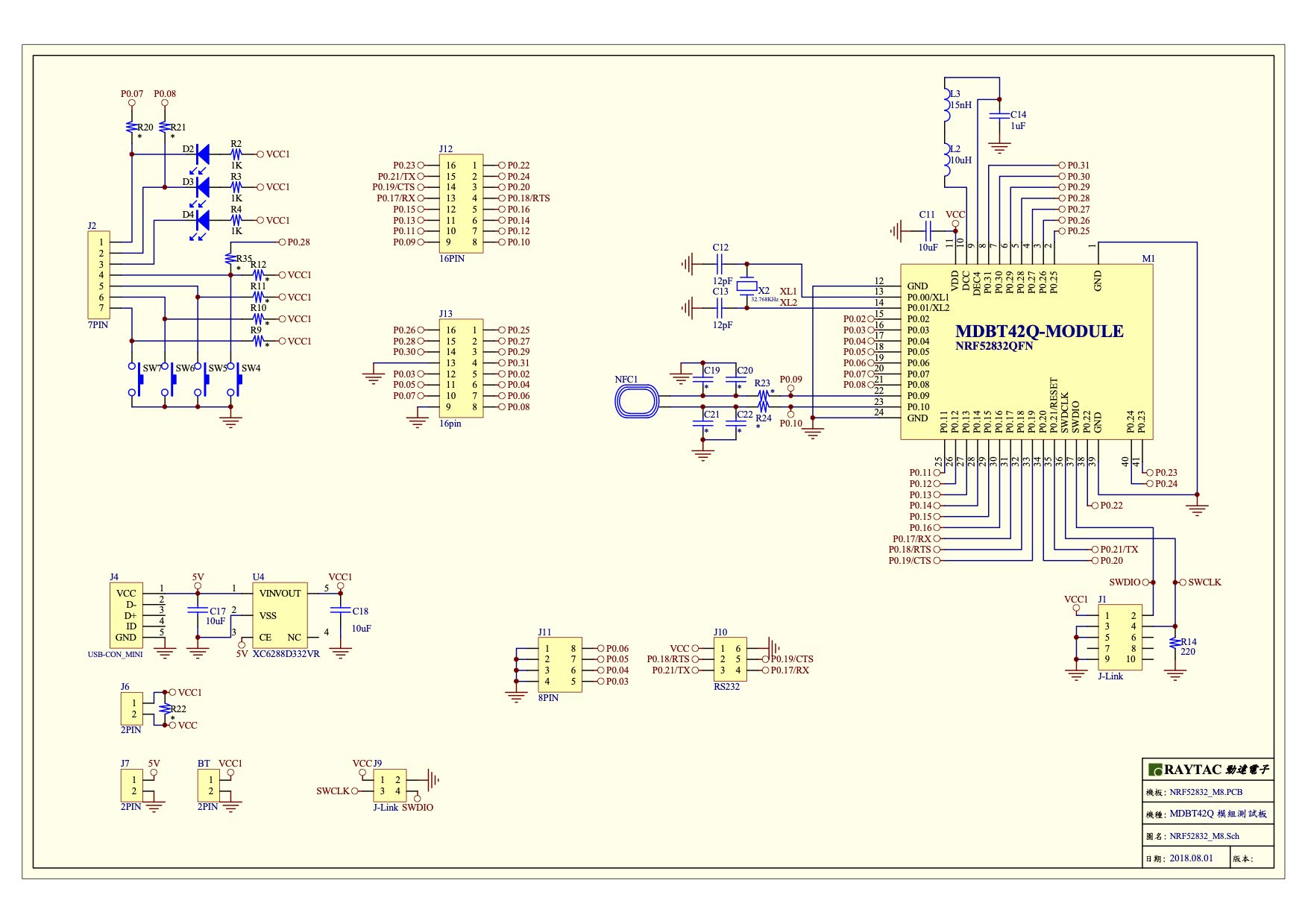 MDBT42Q-DB-32 Nordic nRF52832 Module (MDBT42Q-512KV2 / Chip Antenna / 32 GPIO) Evaluation Board Dev Kit DK Bluetooth ANT+ BT5.2 BT5 FCC IC CE Telec KC RCM SRRC Demo Board