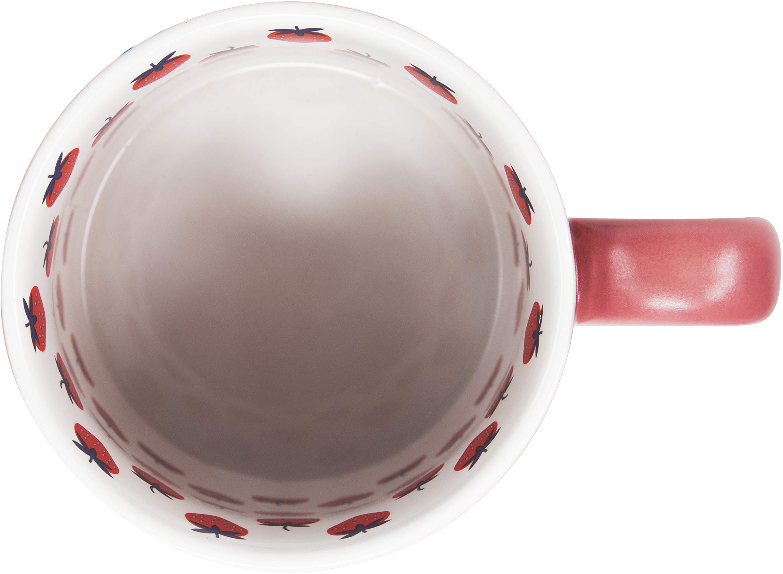 Pavilion Gift Company Berry Best Grandma-15oz Pink Strawberry Stoneware Coffee Cup Mug, 15oz, Blue