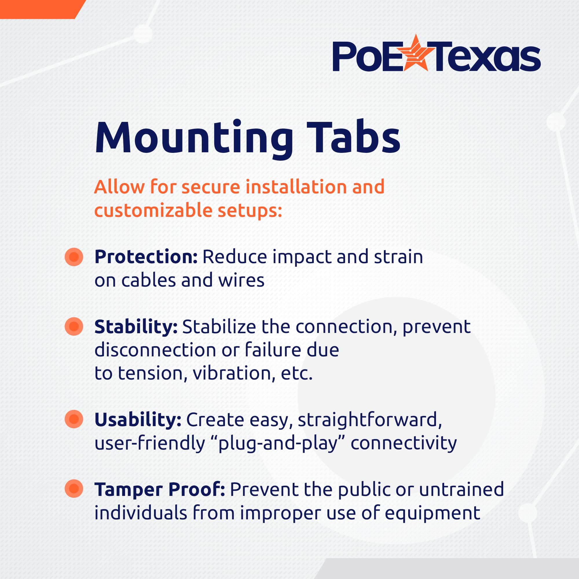 PoE Texas 4 Port PoE Injector - Gigabit Passive Power Over Ethernet and PoE Texas 48v Power Supply - 48 Volt 60 Watt AC to DC Power Supply