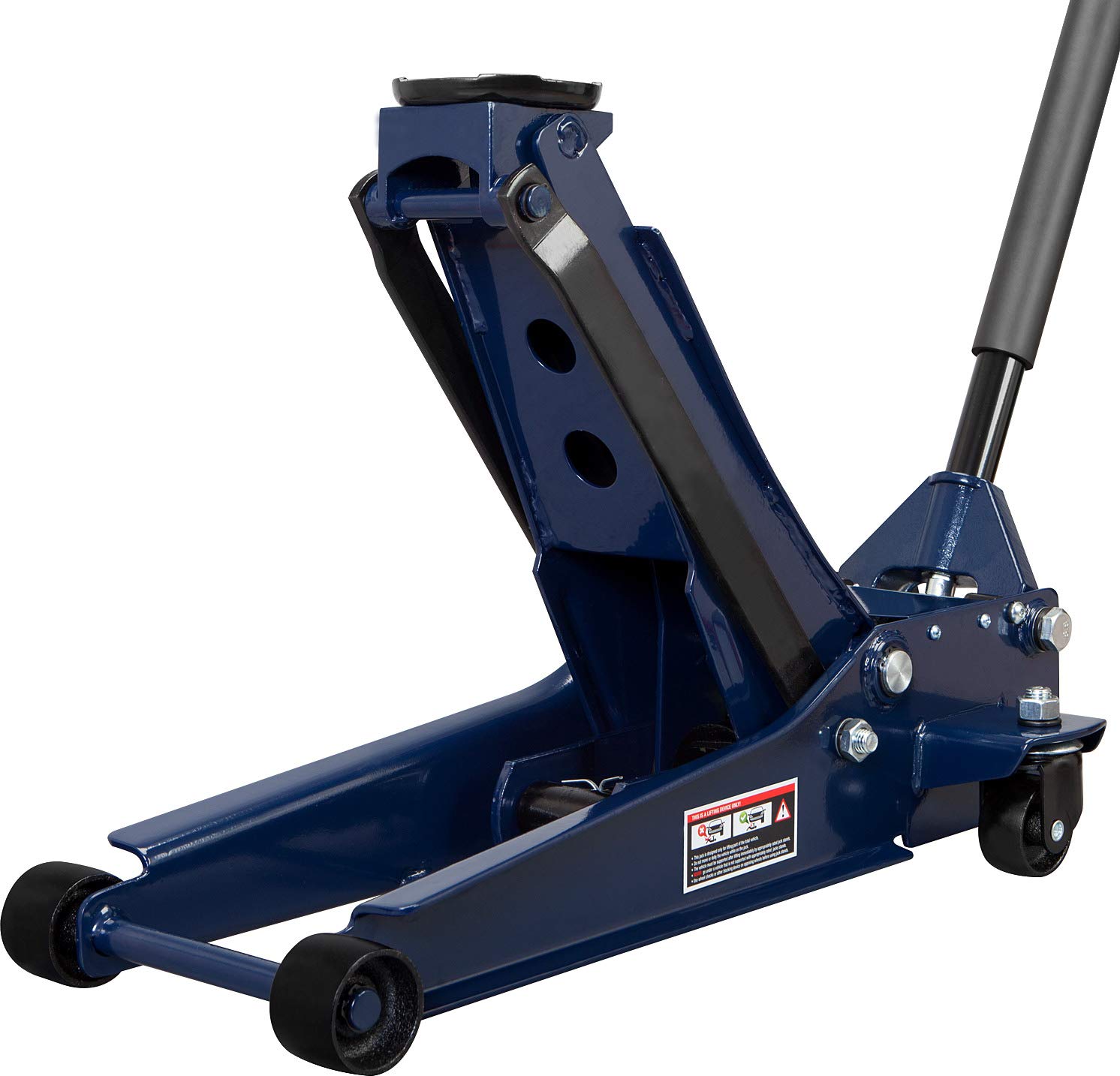 TCE ATZ830026XU Torin Hydraulic Ultra Low Profile Heavy Duty Steel Service/Floor Jack with Dual Piston Quick Lift Pump, 3 Ton (6,000 lb) Capacity, Blue