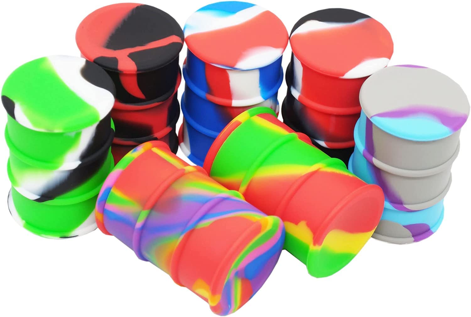 vitakiwi 26ml Barrel Silicone Container Non-stick Concentrate Food Storage Jars For Wax (2)