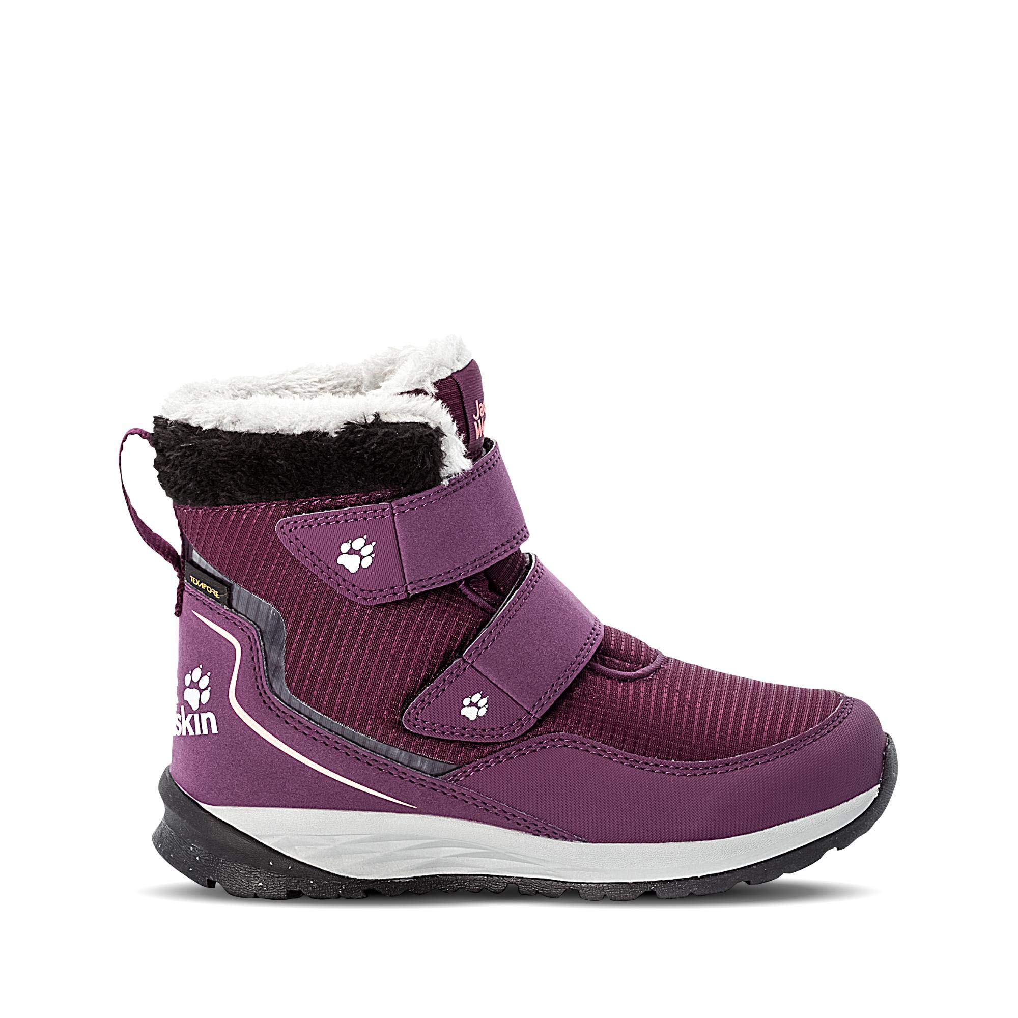 Jack Wolfskin Polar Wolf Texapore Mid Hiking Boots, Purple/Coral, 10 US Unisex Big Kid