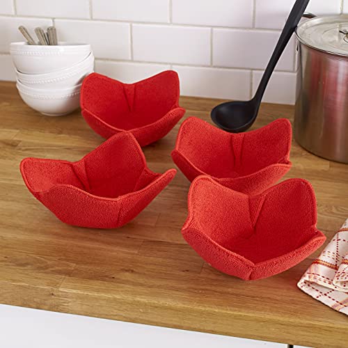MSR Imports Cloth Microwave Bowl Huggers for Holding Hot Dishes - Set of 4