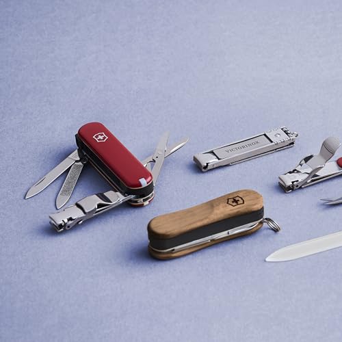 VICTORINOX 0.6461.63 Nail Clip, 580 Wood Nail Clips, Nail Clips, Nail Clips, Nail File Included, 8 Functions, Stainless Steel, Rust Resistant, Emergency Prevention, Compact, Easy to Carry