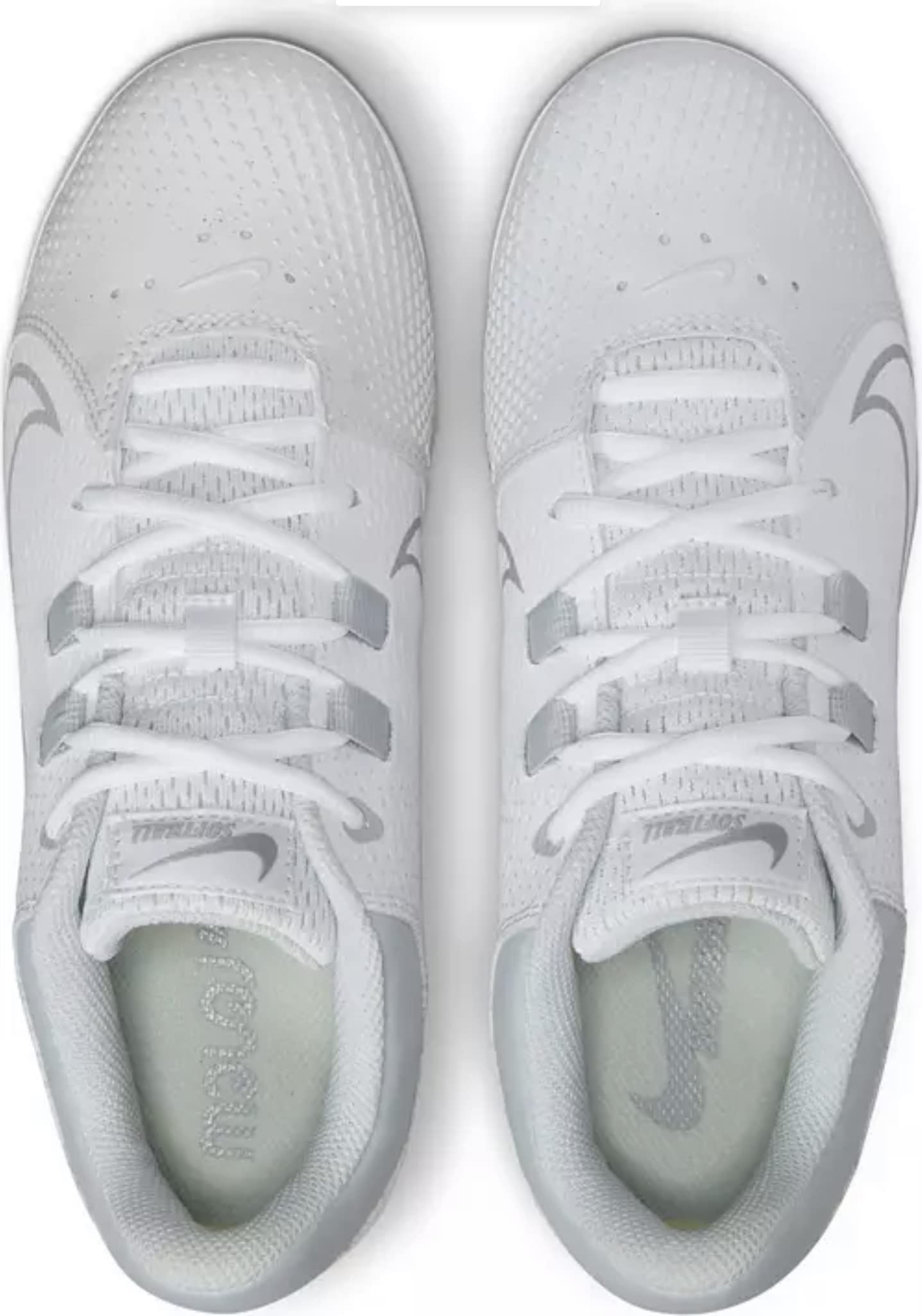 Nike Hyperdiamond 4 Pro Women's Softball Cleat SZ 8 White/Grey