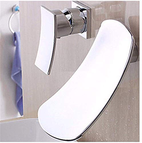 ShiSyan Y-LKUN Basin Sink Mixer Tap for Lavatory Modern Chrome Waterfall Hot and Cold Water Ceramic 2 Holes Double Handle Bathroom Vanity Sink Faucet