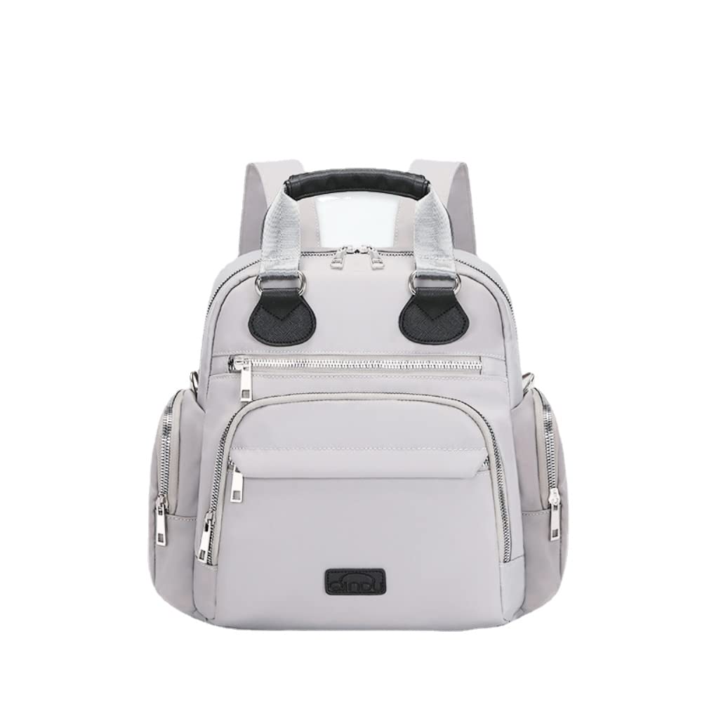 SPYLOH Diaper Bag Backpack Multifunction Travel Back Pack Maternity Baby Changing Bags Large Capacity (Gray)