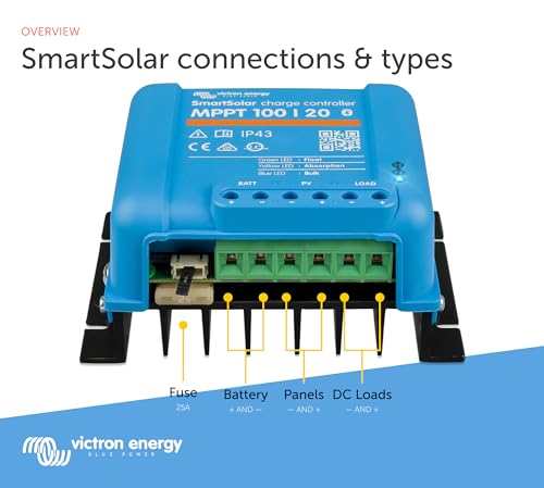 Victron SmartSolar MPPT 100|20 Solar Charge Controller - 100V, 20A