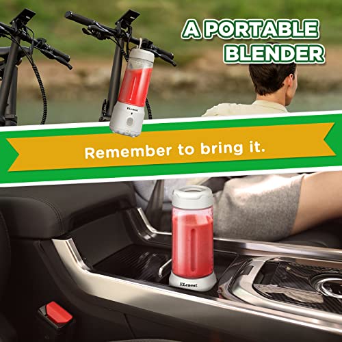 Portable Blender, Personal Blender for Shakes and Smoothies, Blender shake Smoothie for Kitchen Personal Size Blenders with Rechargeable USB, 380Ml Traveling Fruit Veggie Juicer Cup With 4 Blades